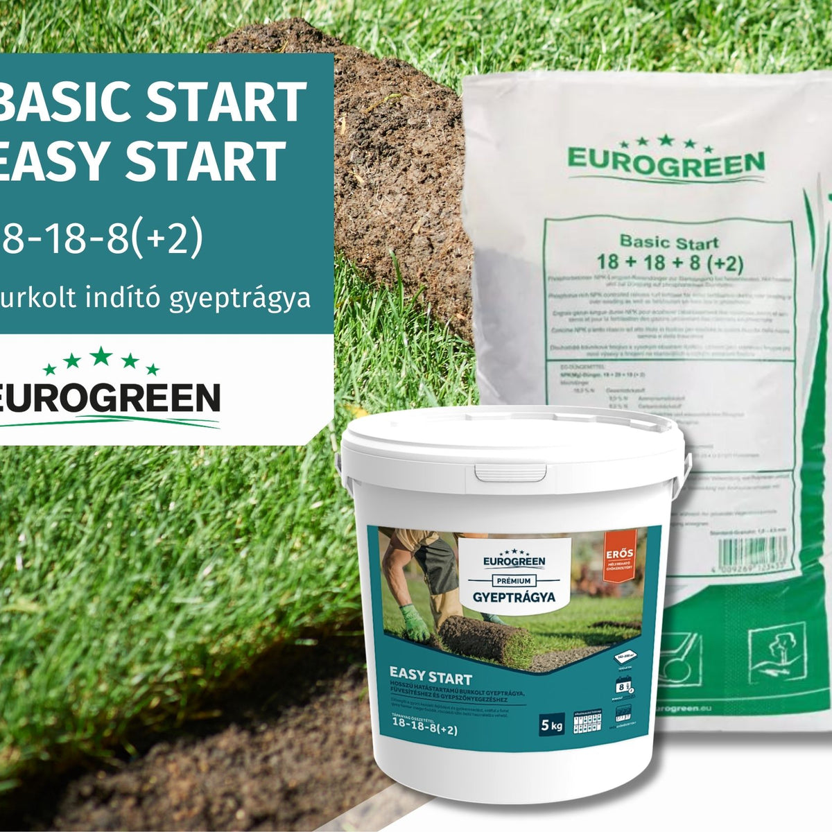 EASY START | burkolt indító gyeptrágya füvesítéshez | EUROGEEN – EUROGREEN-Tiszafa Kft.